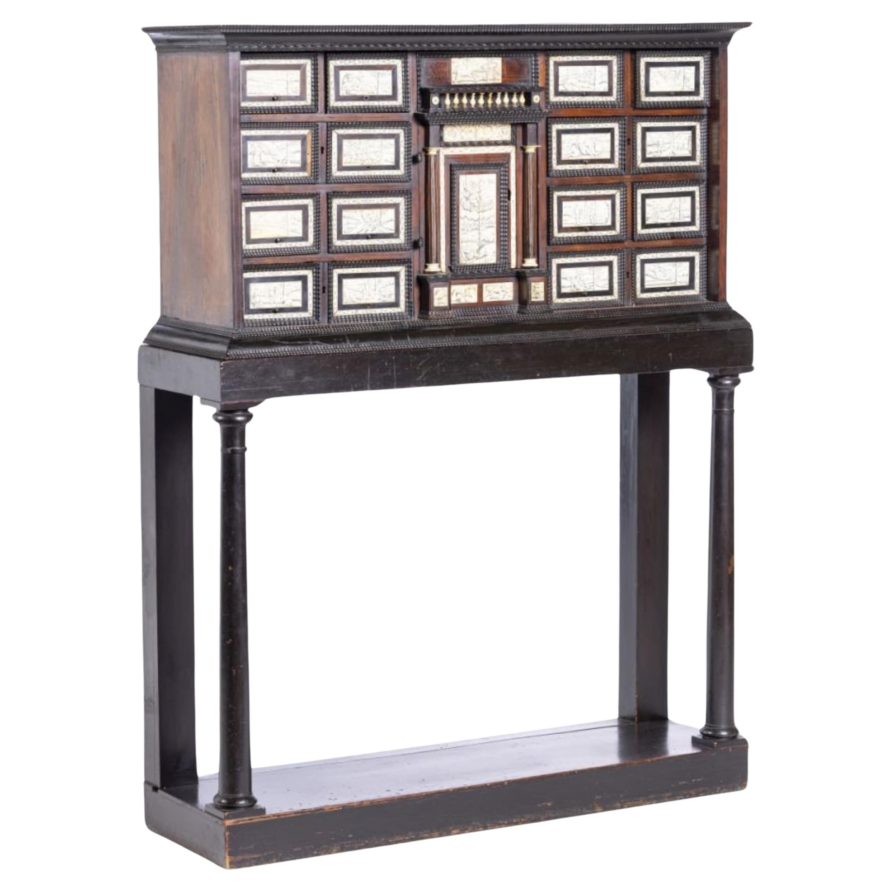 ITALIAN COUNTER/CABINET WITH TREMPE 19th Century For Sale at 1stDibs