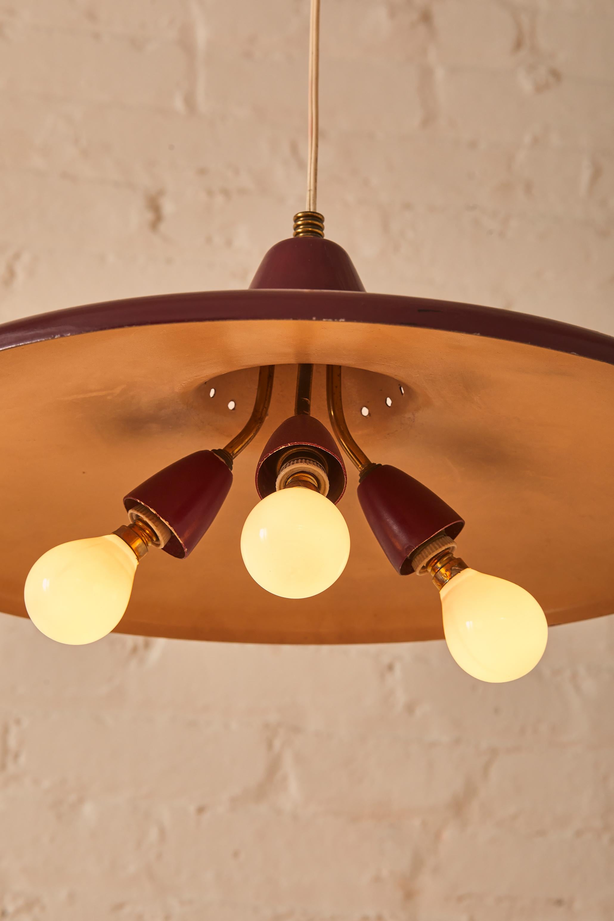 Italian Counterweight Ceiling Pendant For Sale at 1stDibs