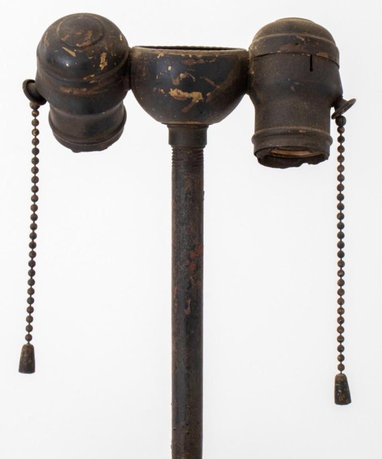 Italian Deruta Ceramic Vase Mounted as a Lamp For Sale at 1stDibs