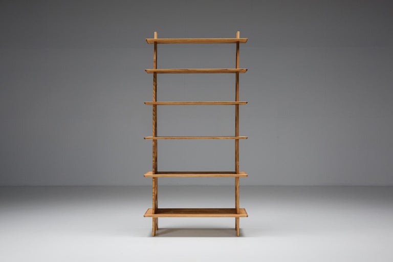 Italian Design Bookshelves in Solid Elm at 1stDibs