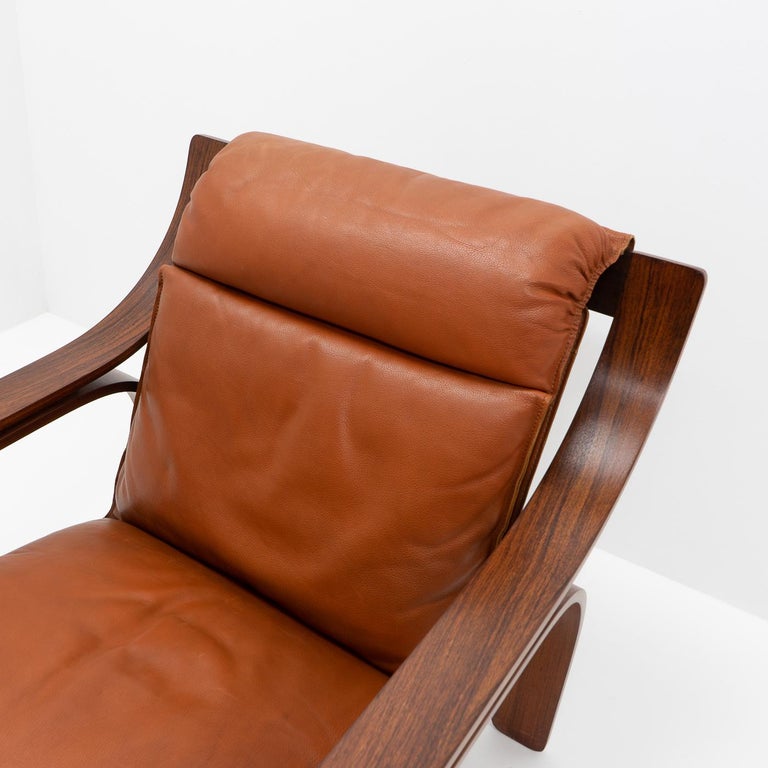 Italian Design Classic Woodline Lounge Chair by Zanuso for Arflex ...