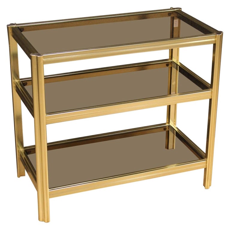 Italian Design Coffee Table in Golden Metal, 20th Century For Sale at ...