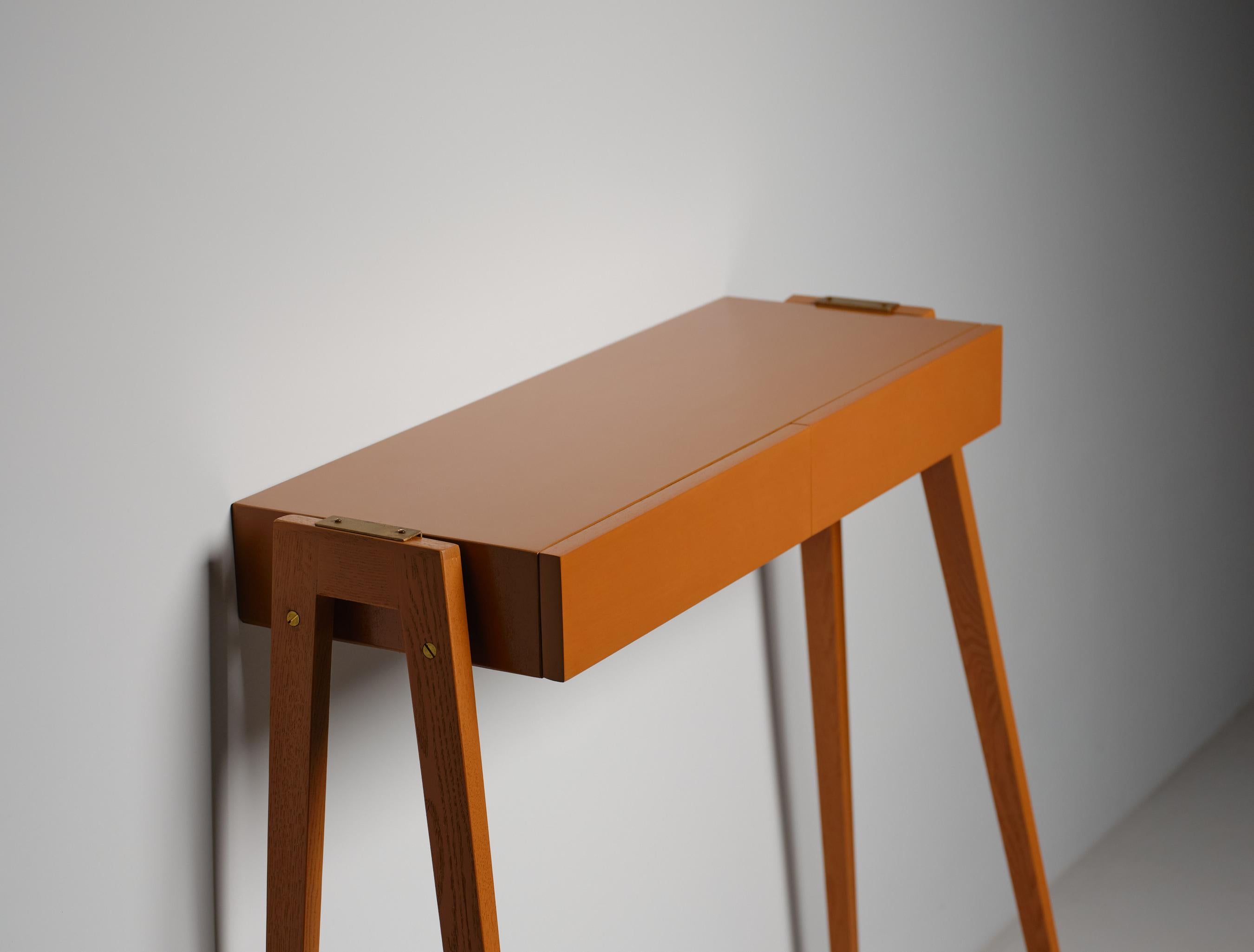 Italian Design Console from the 1950s: Restyled Elegance in Modern Rust ...