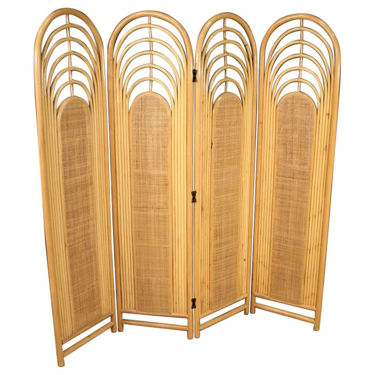 Italian Design Screen in Exotic Wood, 20th Century For Sale at 1stDibs