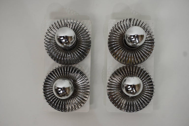 Italian Design Set of Wall Sconces Spring Model by Andrea Lazzari for ...