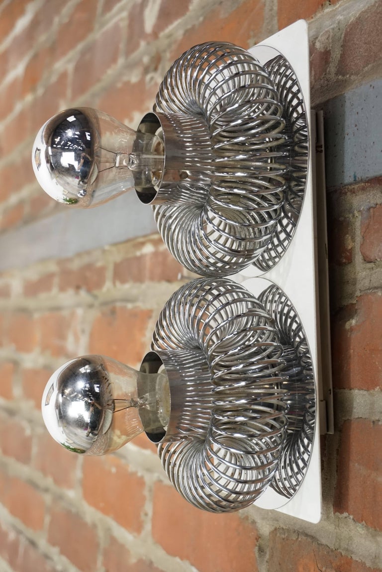 Italian Design Set of Wall Sconces Spring Model by Andrea Lazzari for ...
