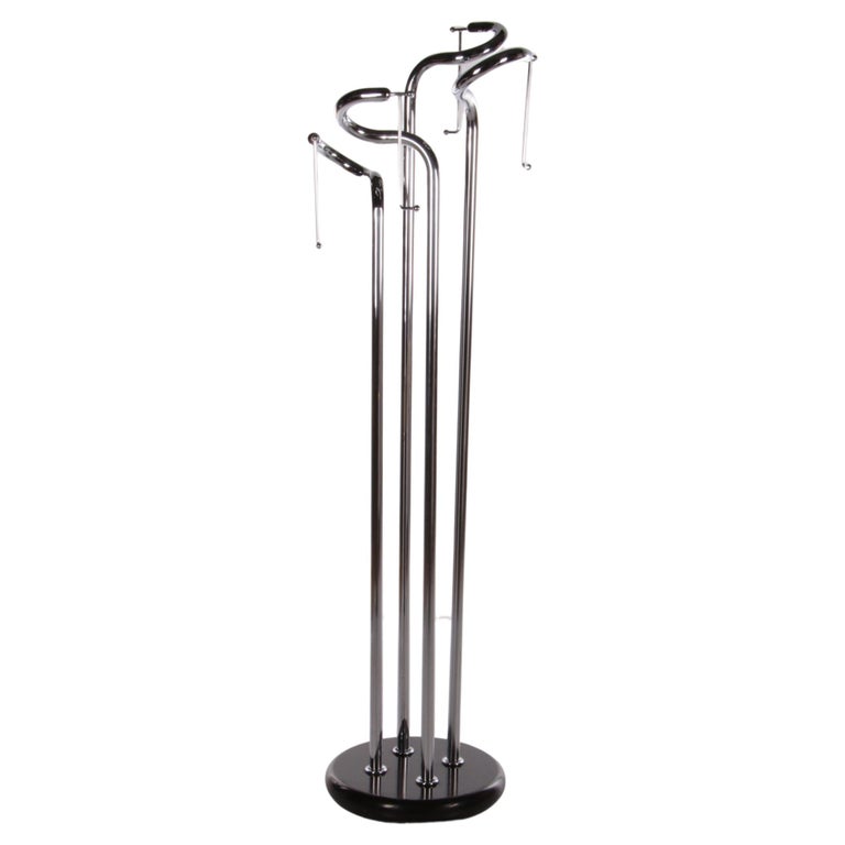 Italian Designer Chrome Coat Rack, 1960s For Sale at 1stDibs