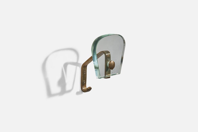 Italian Designer, Coat Hangers, Brass, Glass, Italy, 1940s For Sale at ...
