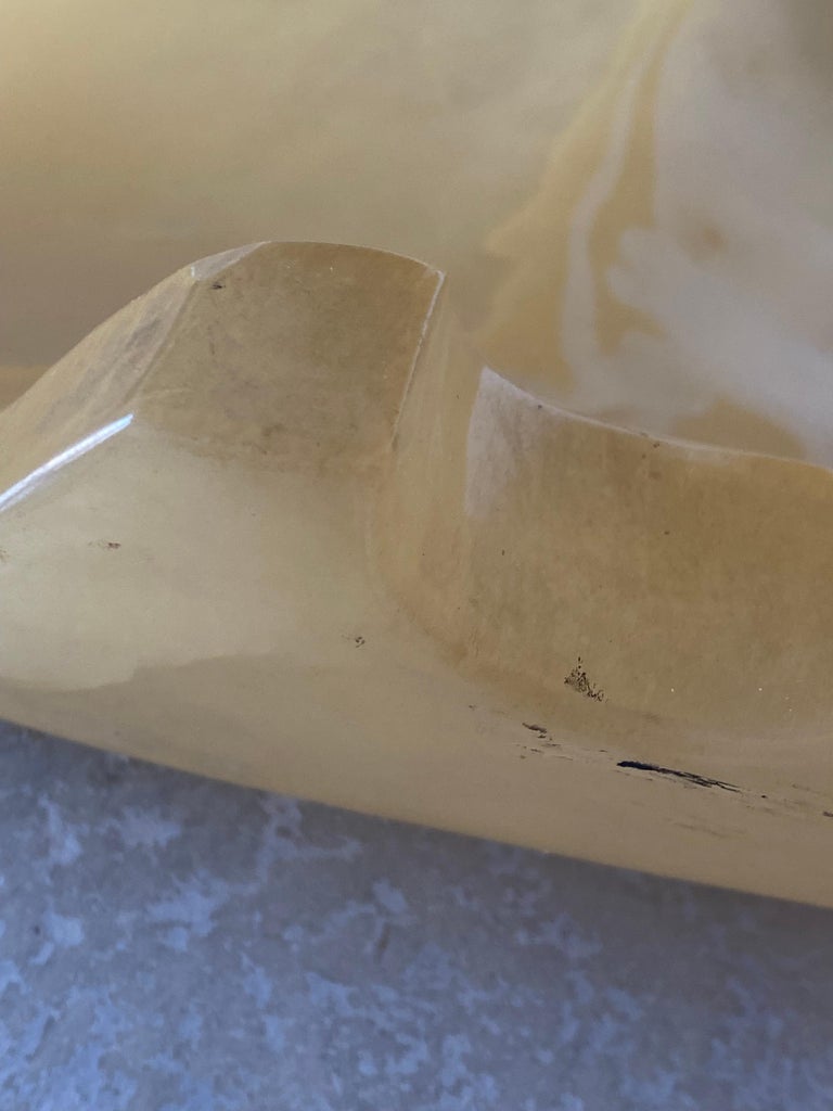 Italian Designer, Large Freeform Table Lamp, Alabaster, Italy, 1970s ...