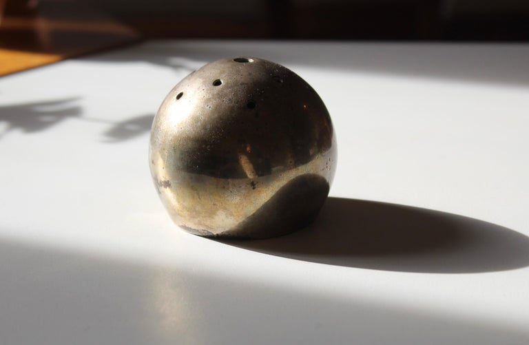 Italian Designer, Small Handmade Vase / Sculpture, Silver Plate, Italy ...