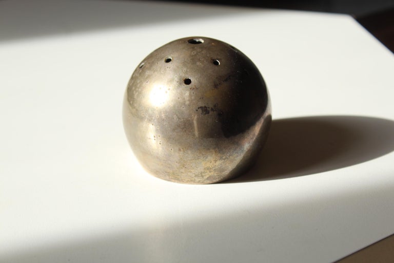 Italian Designer, Small Handmade Vase / Sculpture, Silver Plate, Italy ...