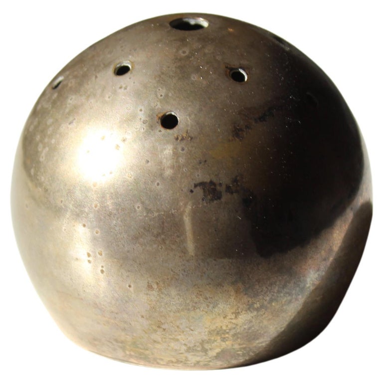 Italian Designer, Small Handmade Vase / Sculpture, Silver Plate, Italy ...