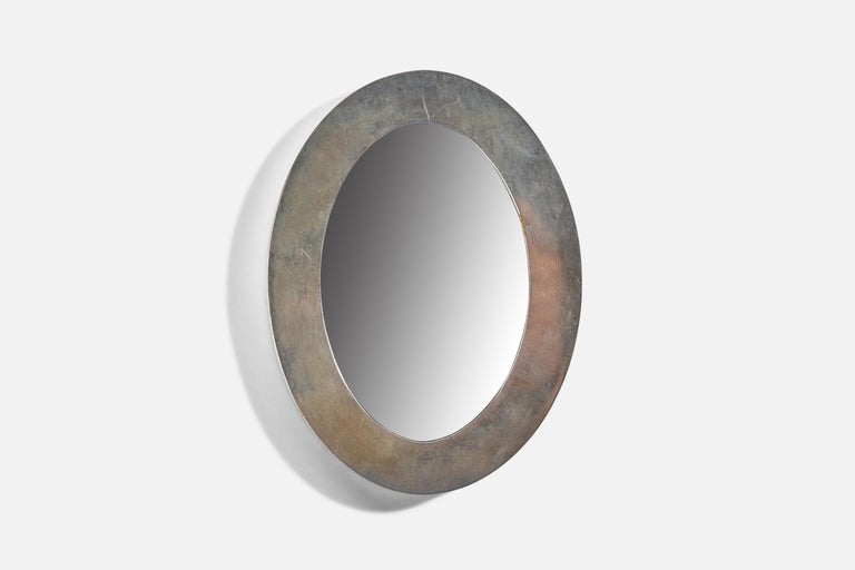 Italian Designer, Small Wall Mirror, Sterling Silver, Italy, 1930s For ...