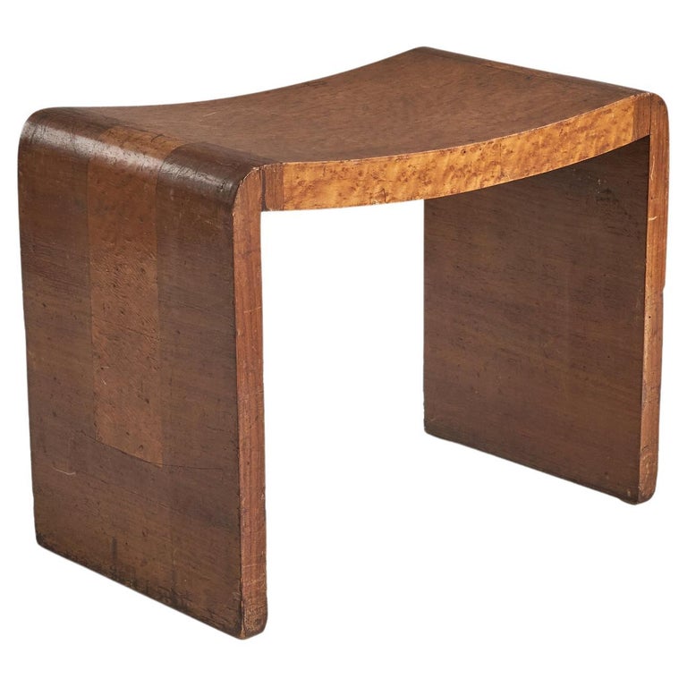 Italian Designer, Stool, Wood, Italy, 1930s at 1stDibs