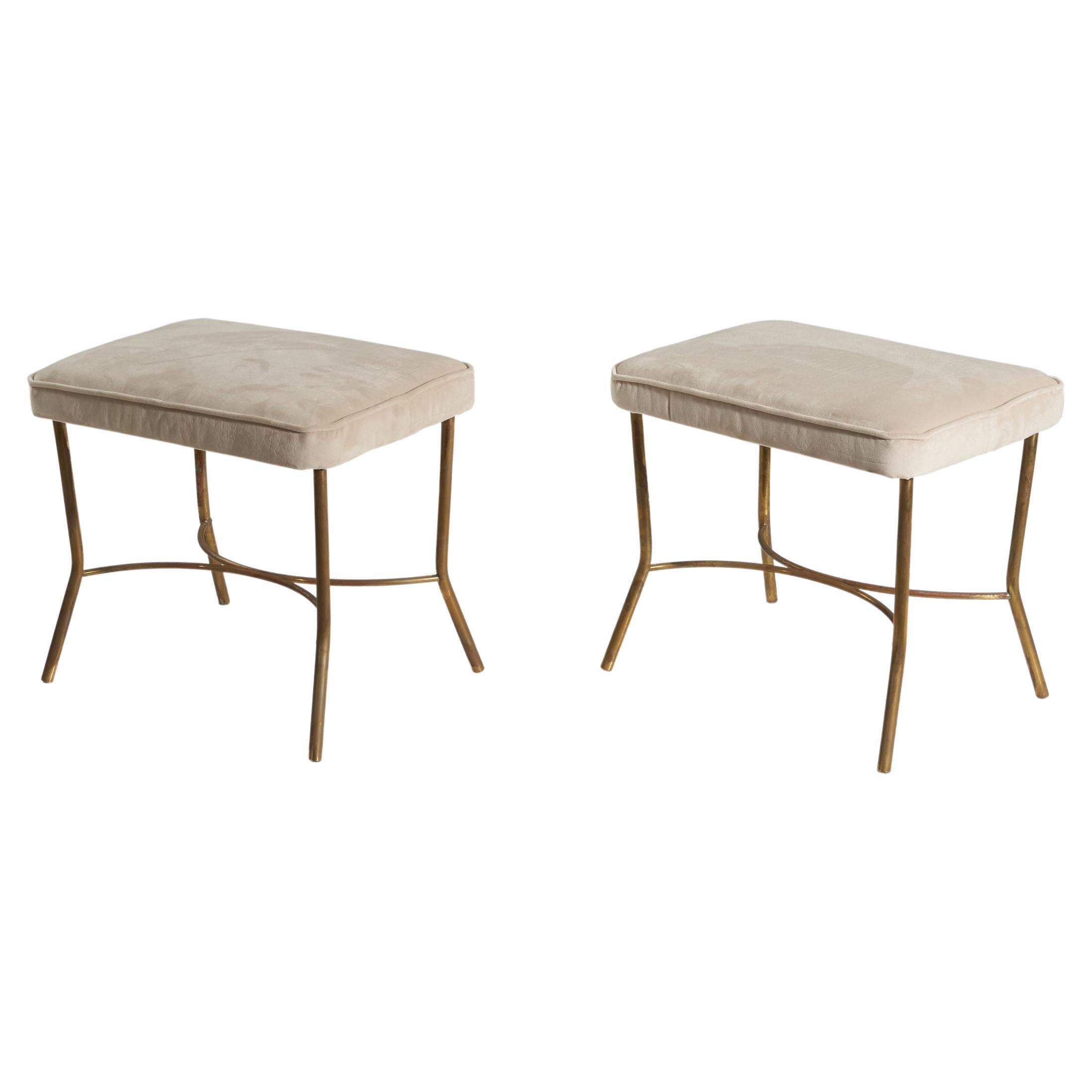 Italian Designer, Stool, Bamboo, Rattan, Italy, 1950s For Sale at 1stDibs