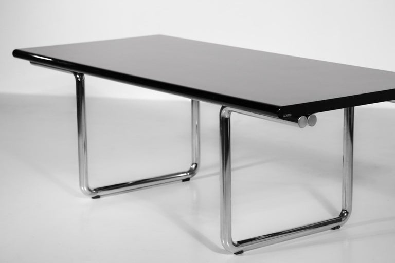 Italian Desk / Dining Table Castelli 1970s Chrome at 1stDibs