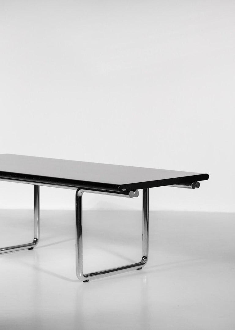 Italian Desk / Dining Table Castelli 1970s Chrome at 1stDibs