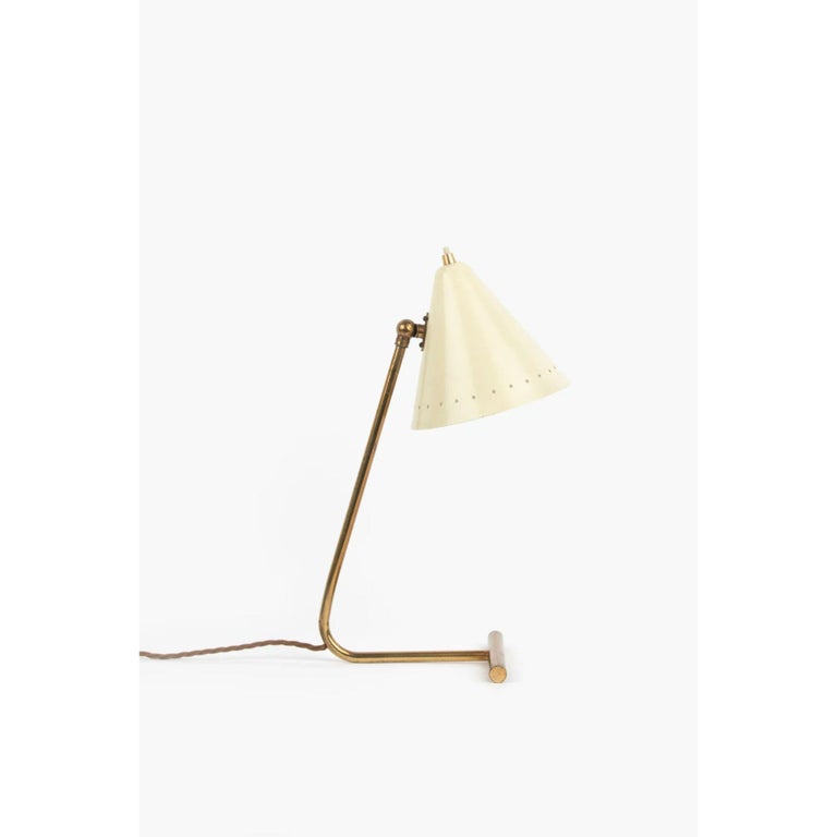 Italian Desk Lamp in Brass and Aluminium by Gilardi and Barzaghi, 1950s ...