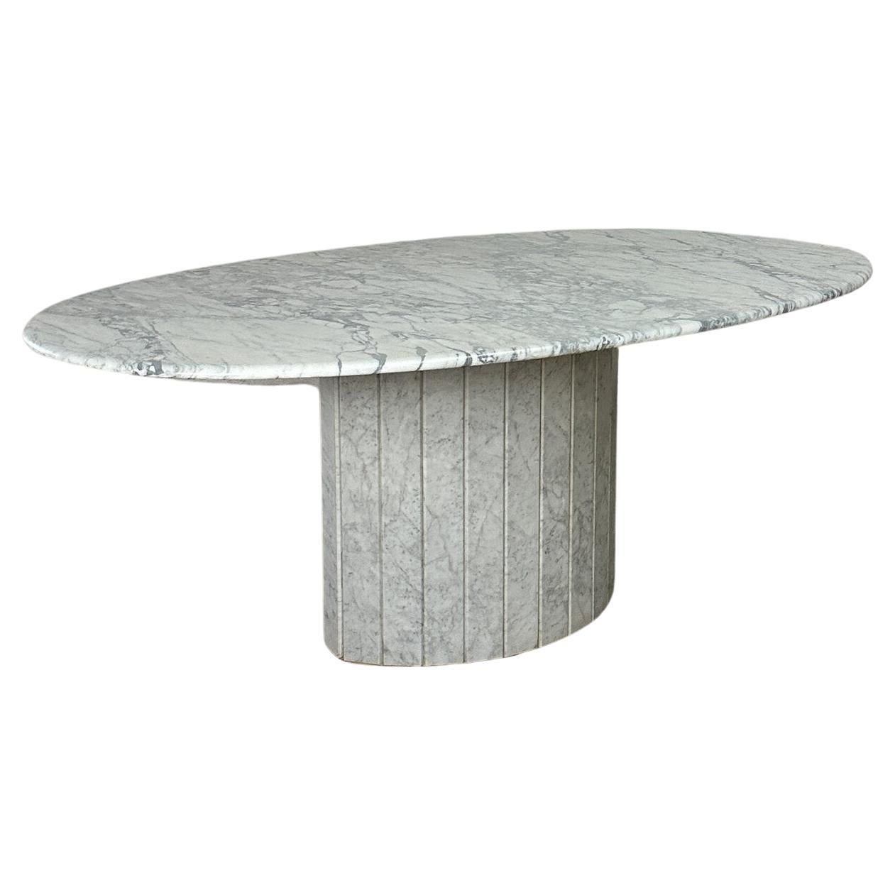 Circular Carrara Marble Dining Table, Italy, 1970s For Sale at 1stDibs ...