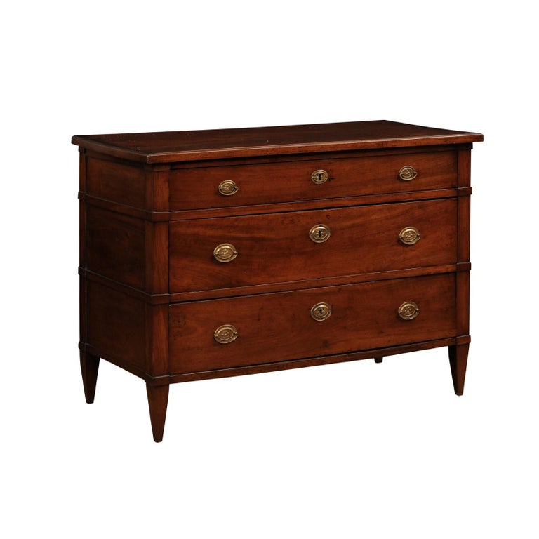Italian Directoire Period Late 18th Century Three Drawer Wooden Commode ...