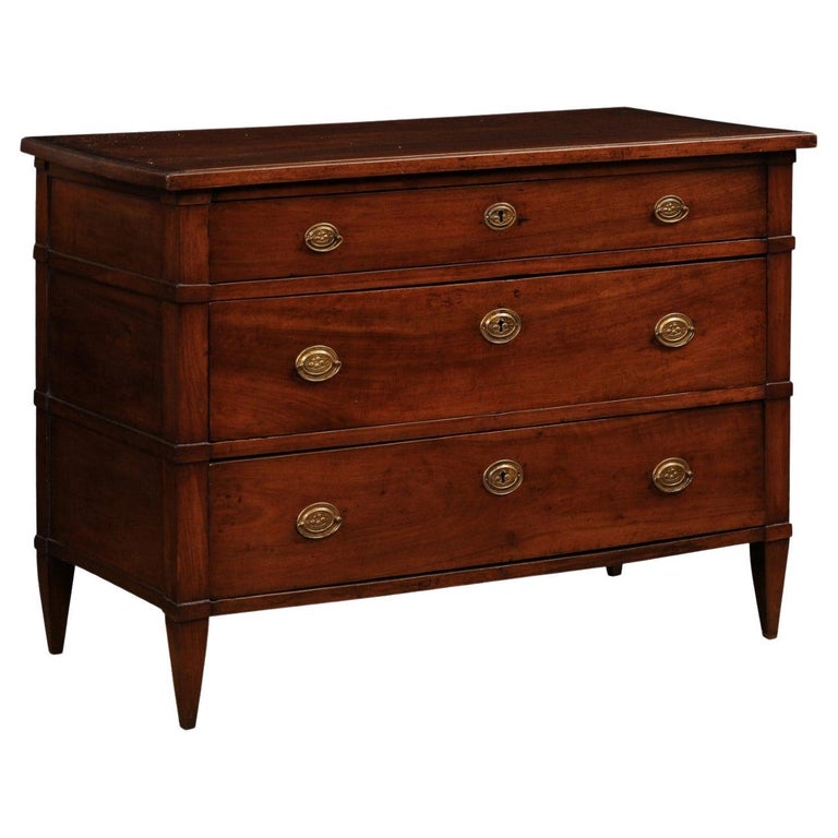 Italian Directoire Period Late 18th Century Three Drawer Wooden Commode ...