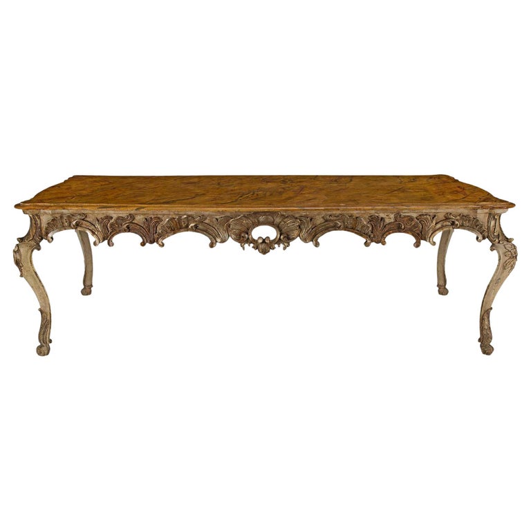 Italian Early 19th Century Louis XV St. Patinated and Mecca Dining ...