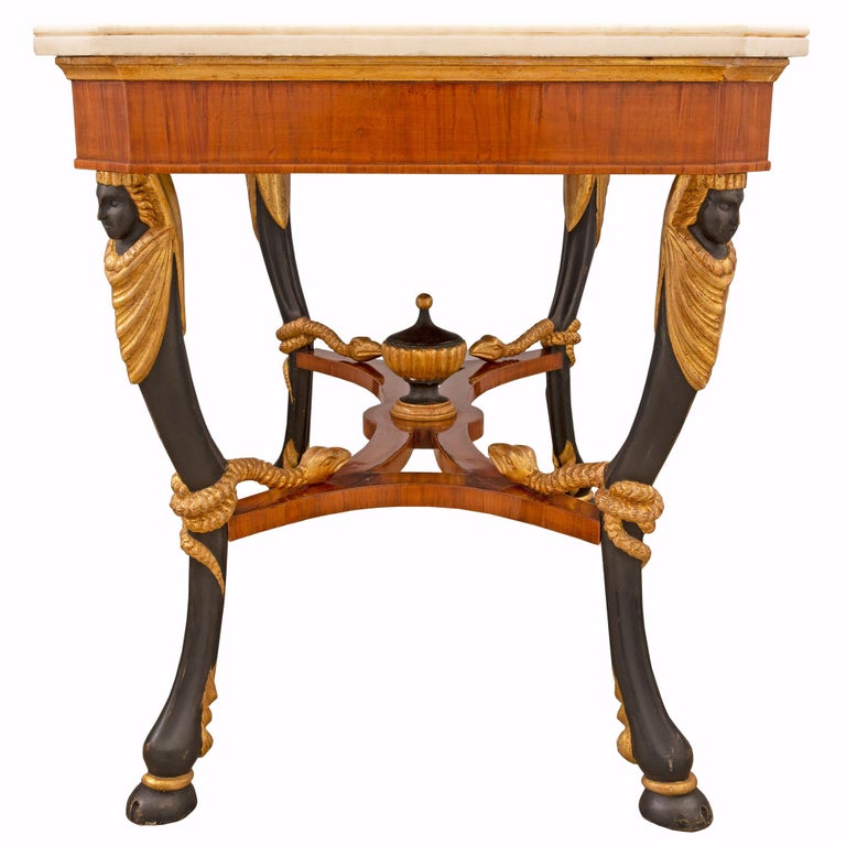 Italian Early 19th Century Neoclassical St. Center Table, from Naples ...