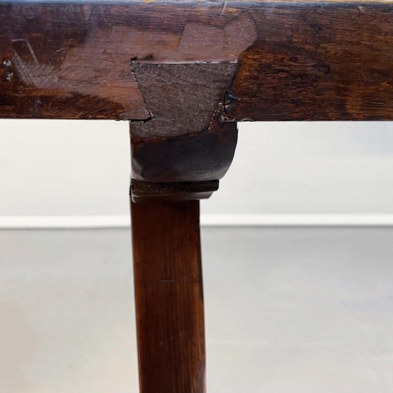 Italian Early 20th Century Solid Wood Monk's Table, Early 1900s at 1stDibs
