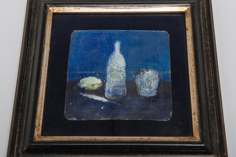 Italian Enamel on Copper Signed Amurri For Sale at 1stDibs