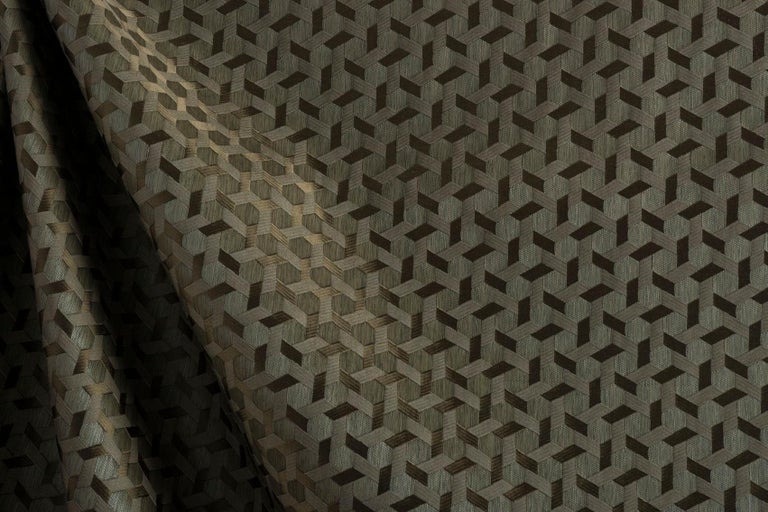 Italian Fabric with Geometric Pattern Available in Different Colour For ...