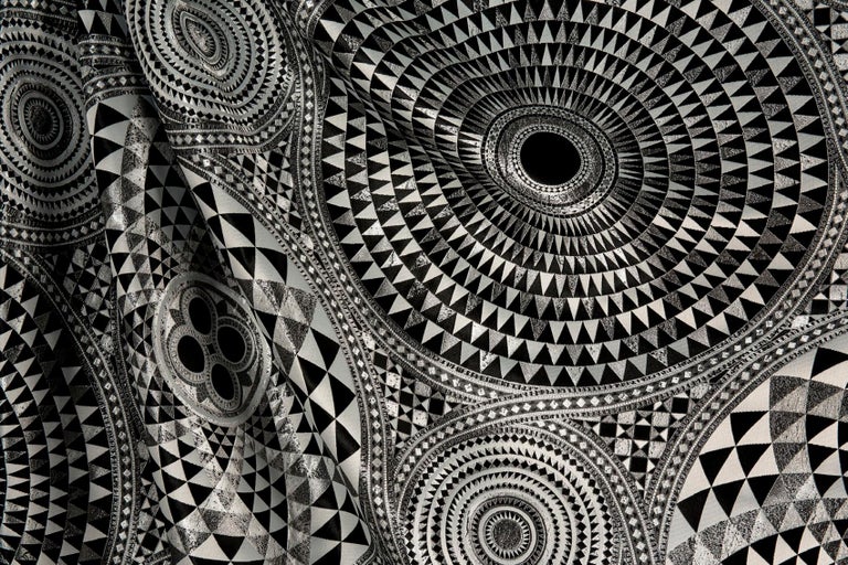 Italian Fabric with Geometric Pattern Available in Different Colour For ...