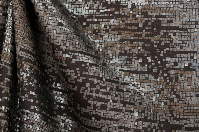 Italian Fabric with Geometric Pattern Available in Different Colour For ...