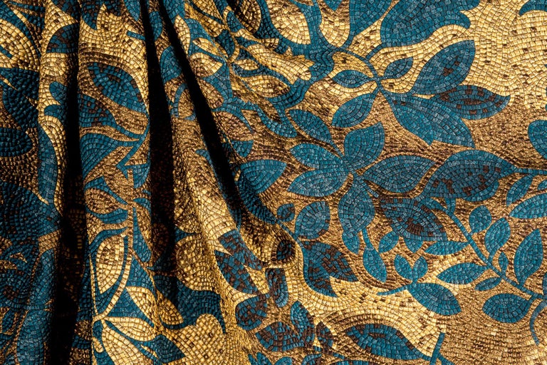 Italian Fabric with Quilted Floral Pattern Available in Different ...