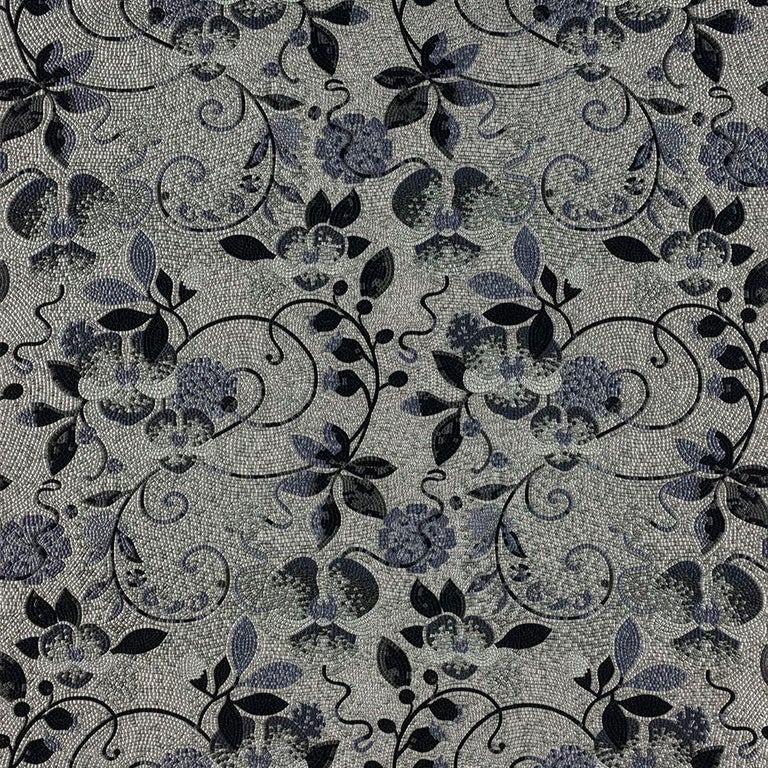 Italian Fabric with Quilted Floral Pattern Available in Different ...