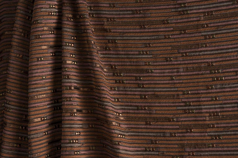 Italian Fabric with Quilted Geometric Pattern Available in Different ...