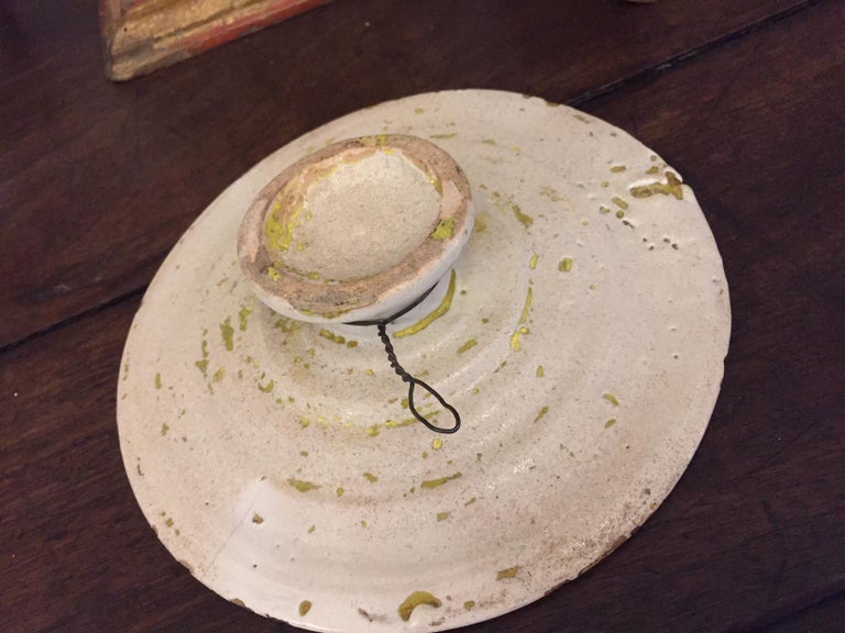 Italian Faience 18th Century Majolica Riser with Annunciation For Sale ...