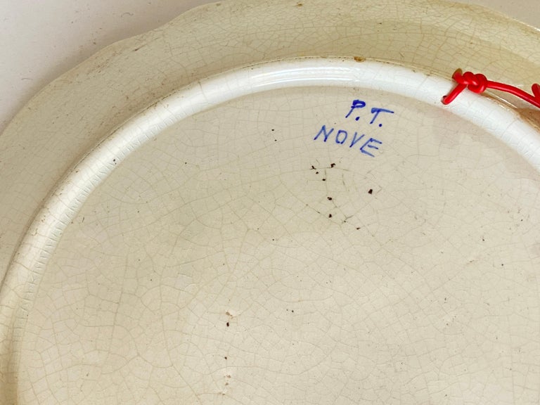 Italian Faience 19th Century, Hand Painted, Flowers Decor Pattern For ...