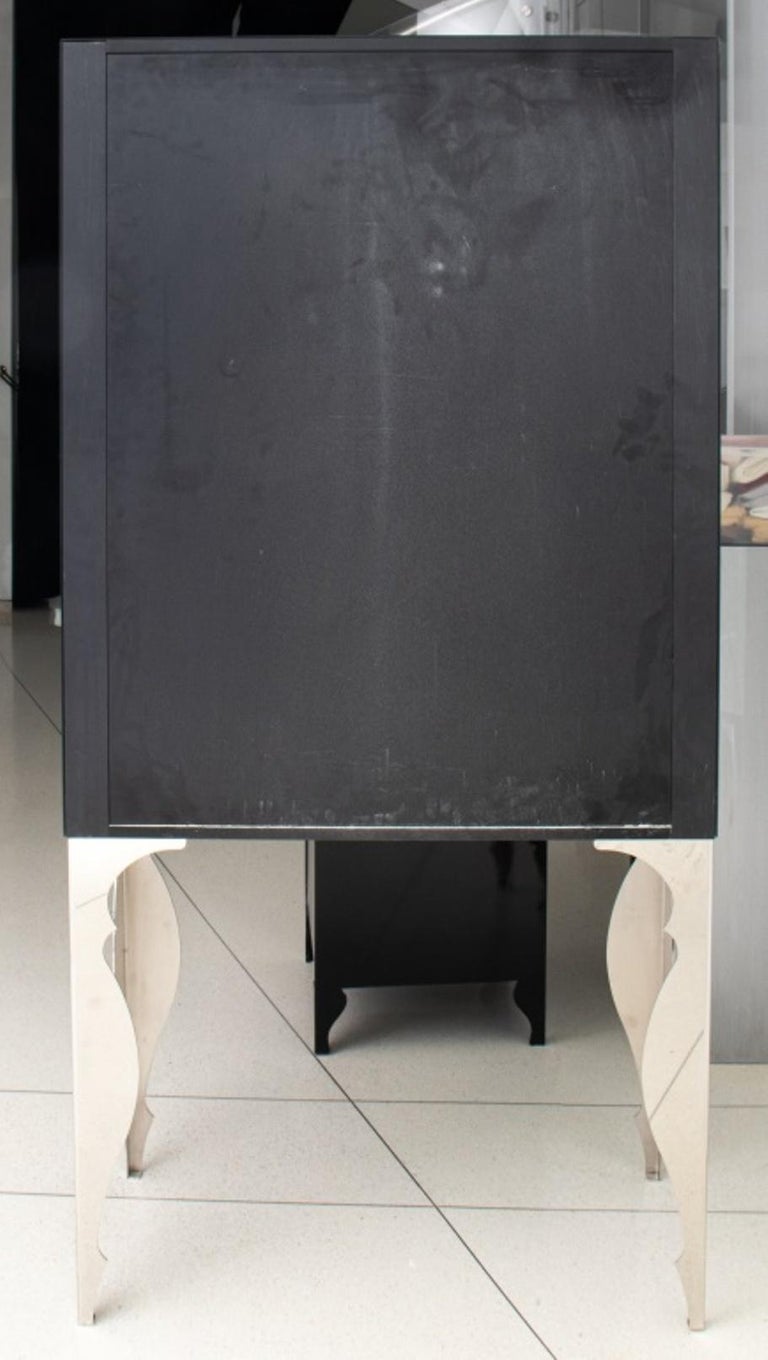 Italian Ferrari Hollywood Regency Mirrored Cabinet For Sale at 1stDibs