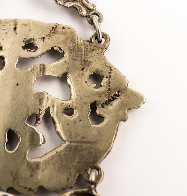 Italian Filigree Compass Necklace For Sale at 1stDibs