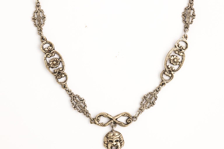 Italian Filigree Compass Necklace For Sale at 1stDibs