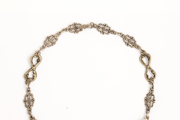 Italian Filigree Compass Necklace For Sale at 1stDibs