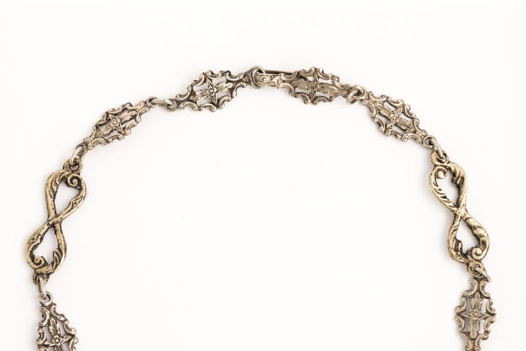 Italian Filigree Compass Necklace For Sale at 1stDibs