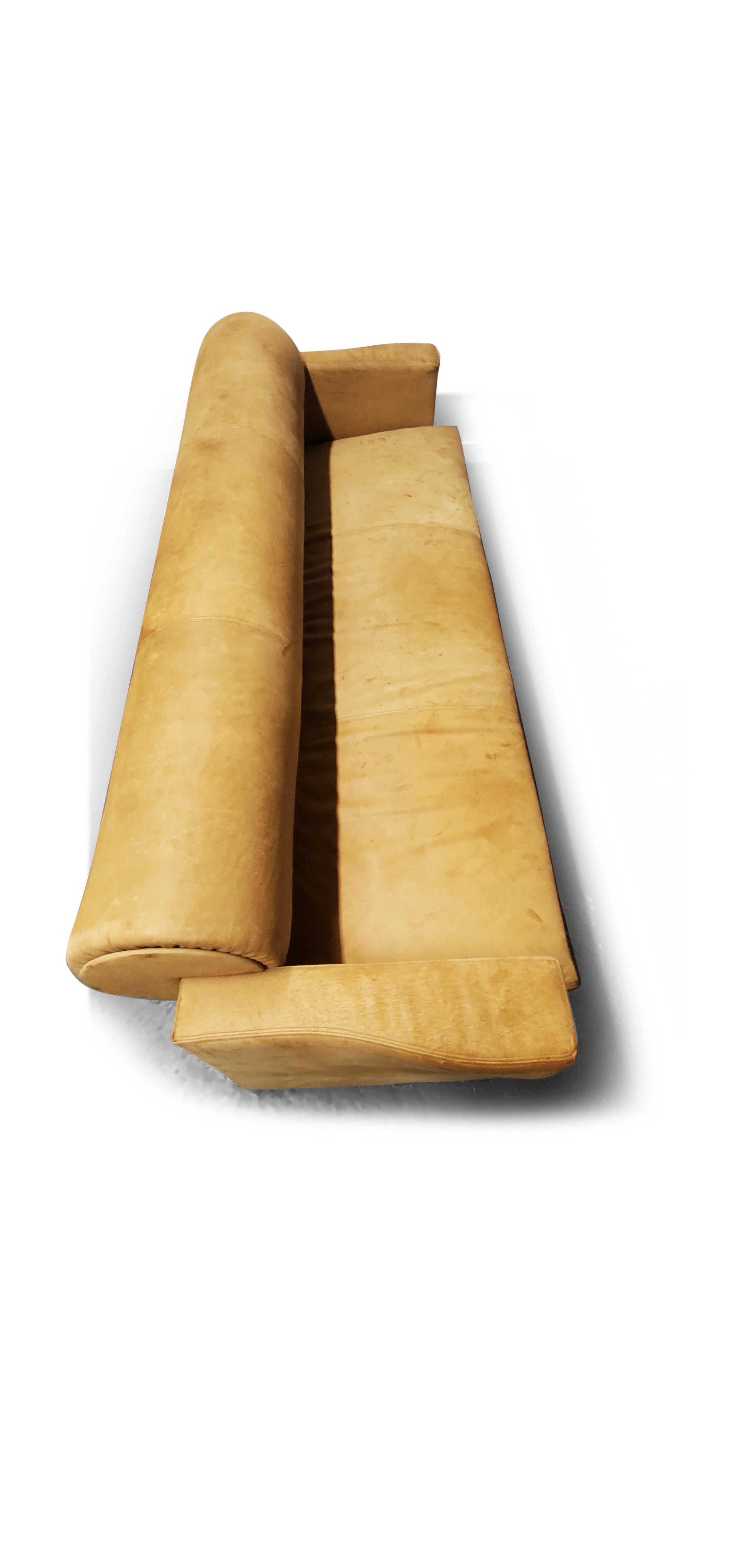 Italian Floating Bolster Back Sofa For Sale at 1stDibs
