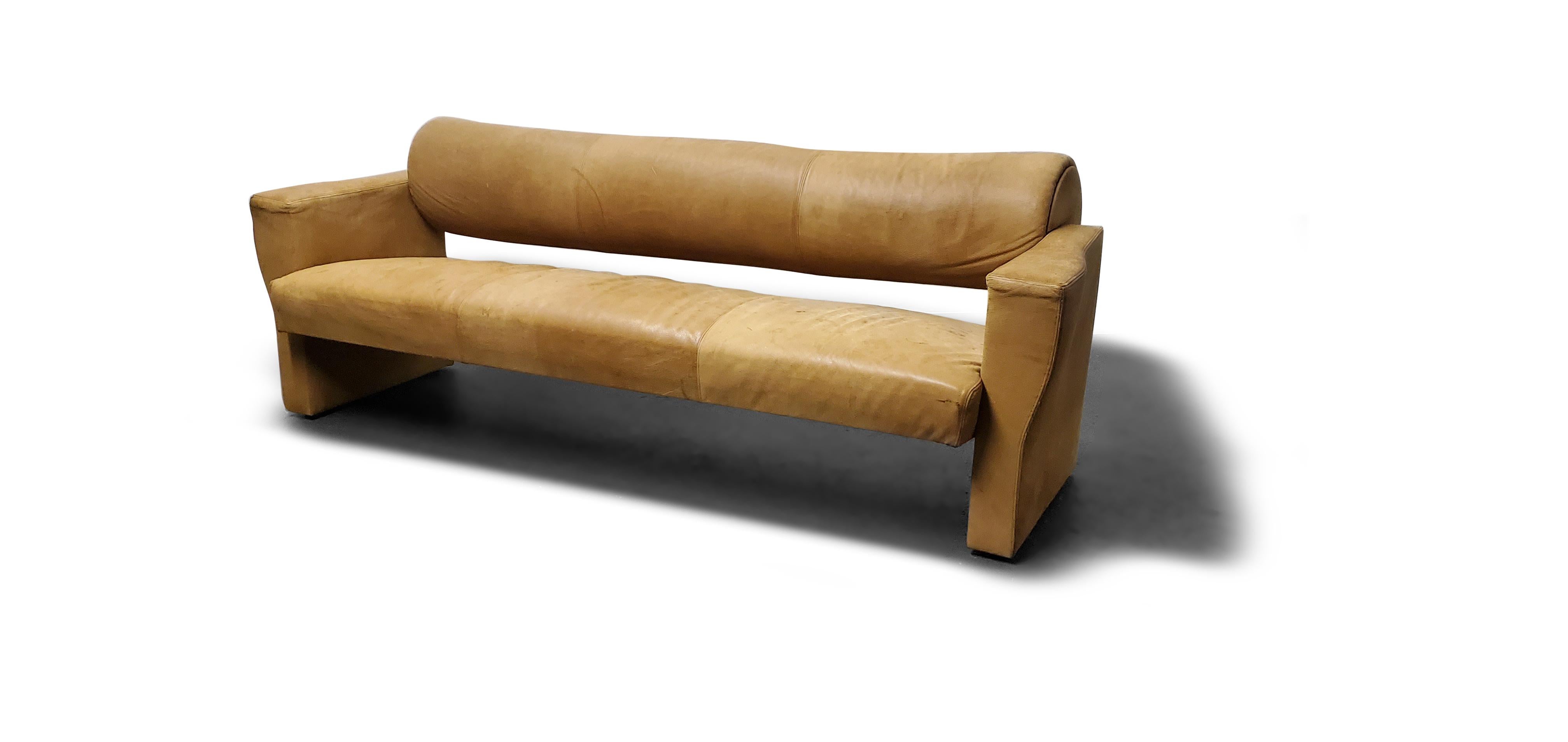 Italian Floating Bolster Back Sofa For Sale at 1stDibs