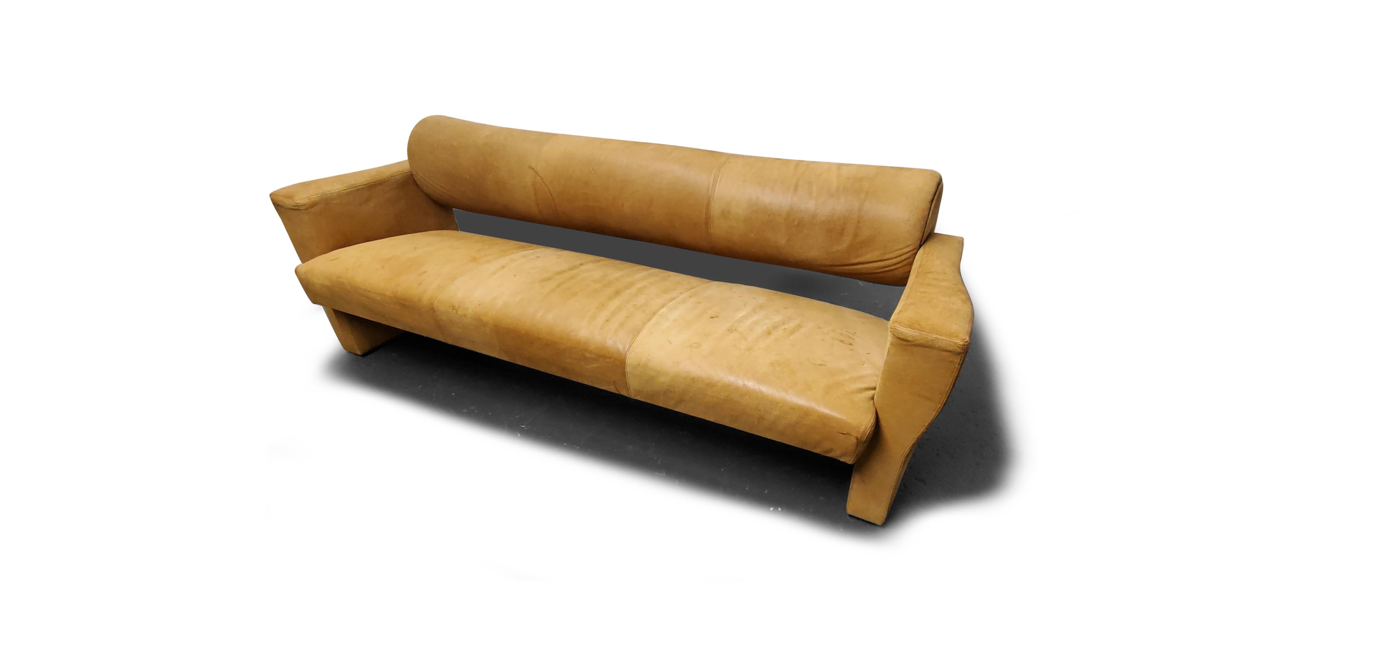 Italian Floating Bolster Back Sofa For Sale at 1stDibs