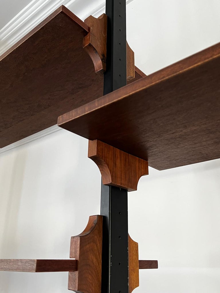 Italian Floor to Ceiling Shelving Unit, Two Bays, Second Half 20th ...