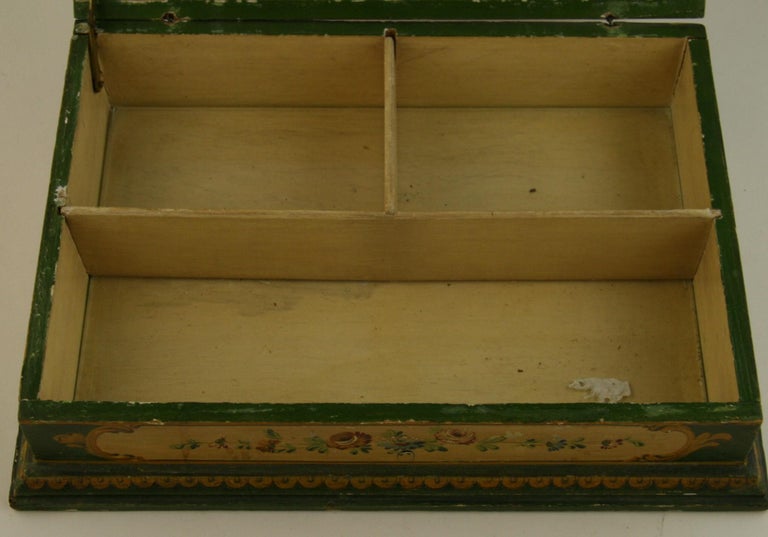 Italian Florentine Hand Painted Box, circa 1920s at 1stDibs