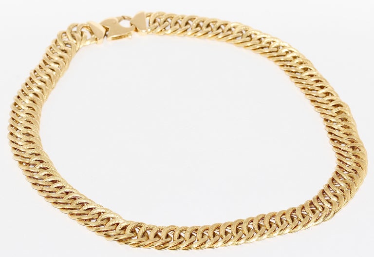 Italian Florentine Necklace, 18 Karat Gold at 1stDibs