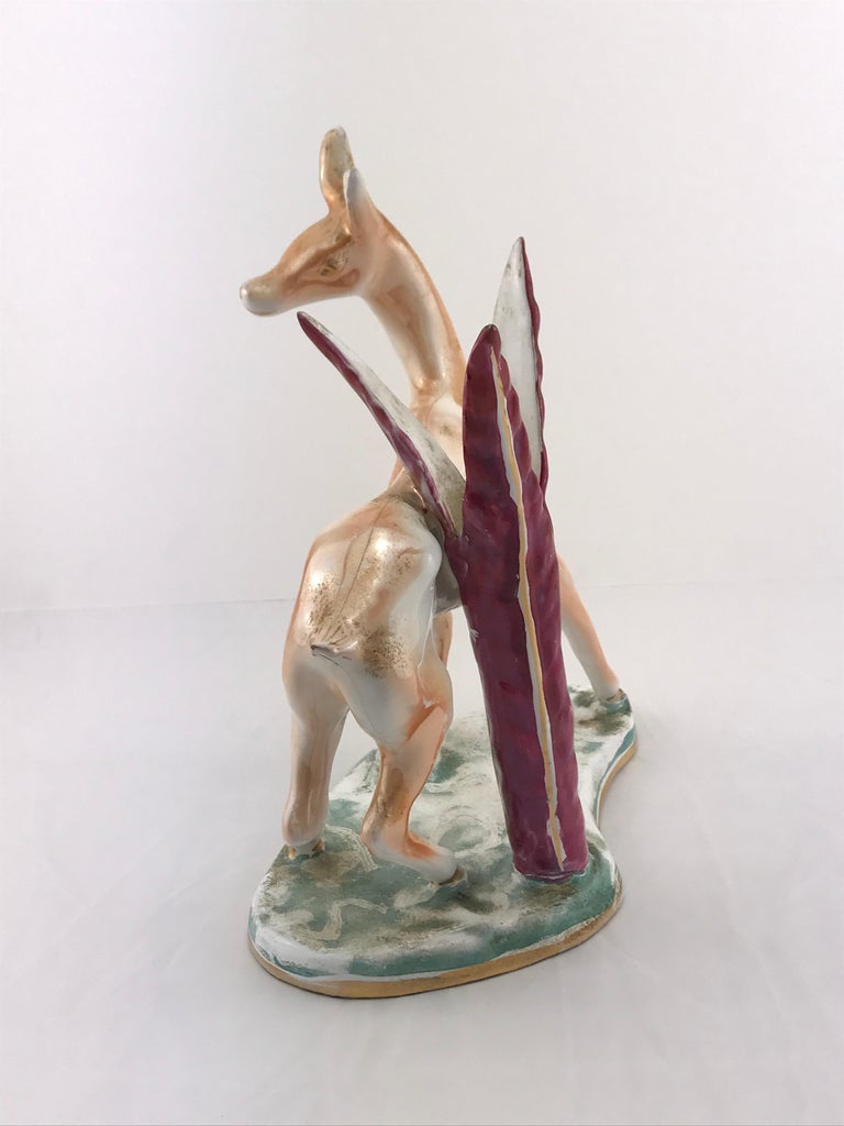 Mid Century Italian F.Mori Ceramic Animal Sculpture, 1950s For Sale at ...