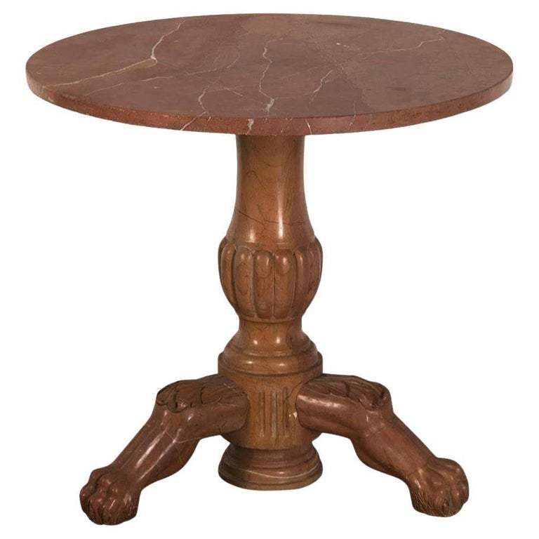 Italian Fully Marble Gueridon For Sale at 1stDibs